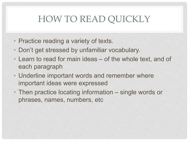 Overview of the IELTS Reading Exam | PPTX