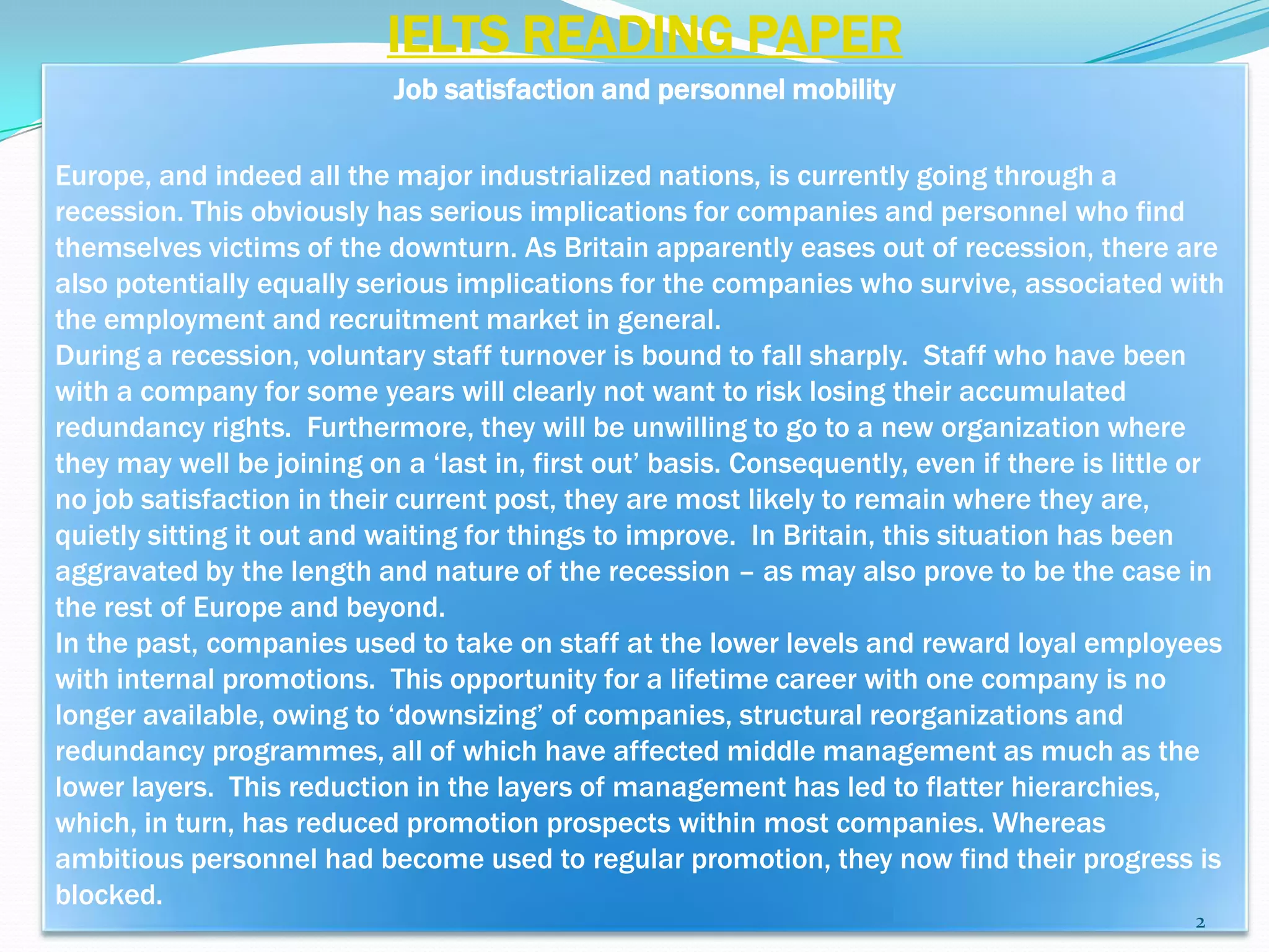 Ielts sample papers | PDF