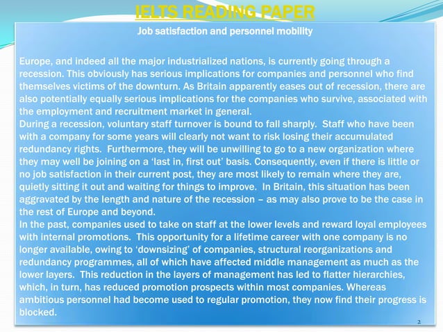 Ielts sample papers | PDF