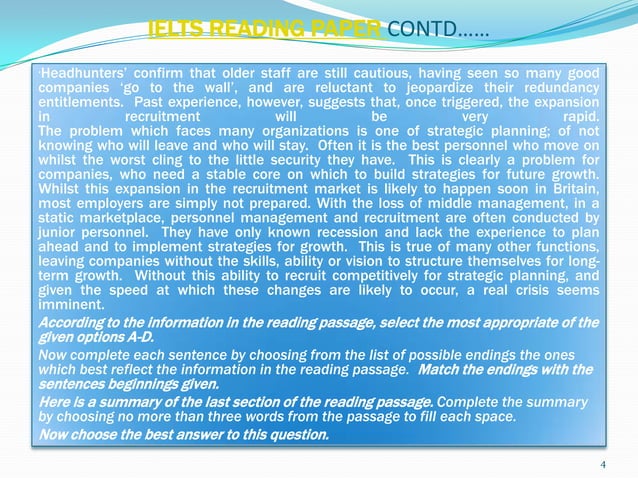 Ielts sample papers | PDF