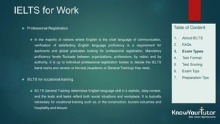 All about IELTS EXAM Preparation and coaching | PPTX