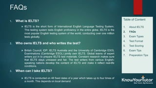All about IELTS EXAM Preparation and coaching | PPTX