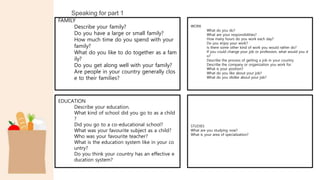 Ielts speaking | PPTX