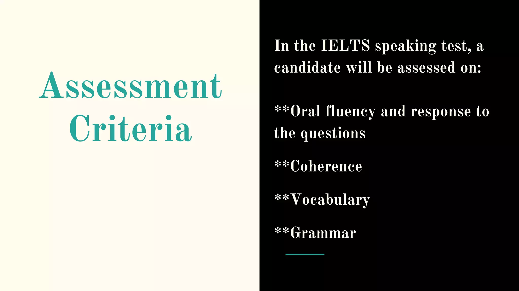 IELTS Speaking Overview | PPTX