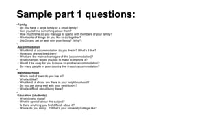 IELTS speaking.pptx | Dating | Family and Relationships