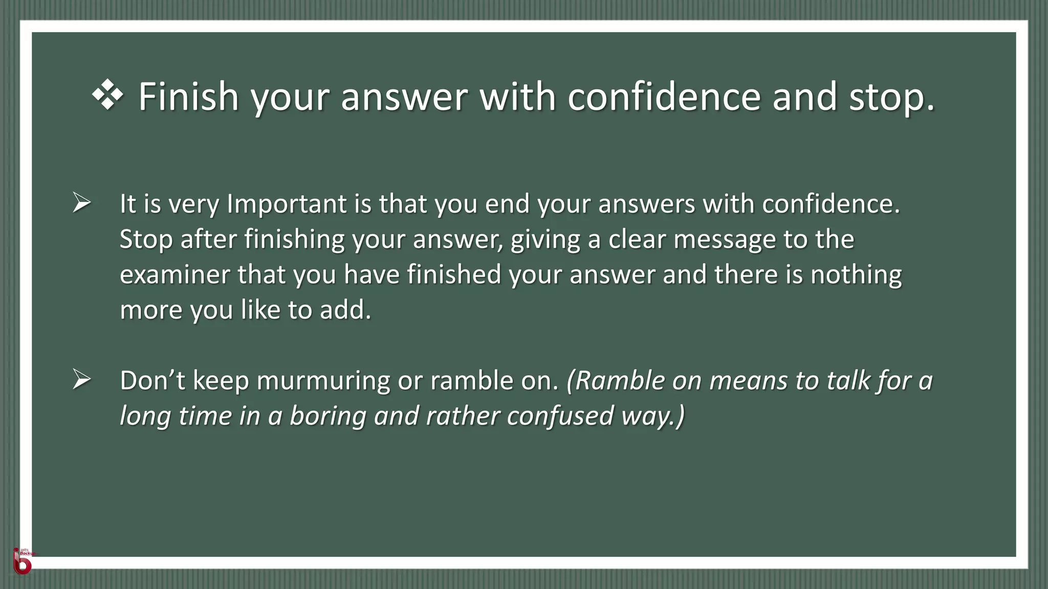 IELTS Speaking - Part 1 - Explanation - Useful Tips | PPTX