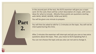 IELTS Speaking - Part 2 - 3 - Explanation - Useful Tips. | PPTX