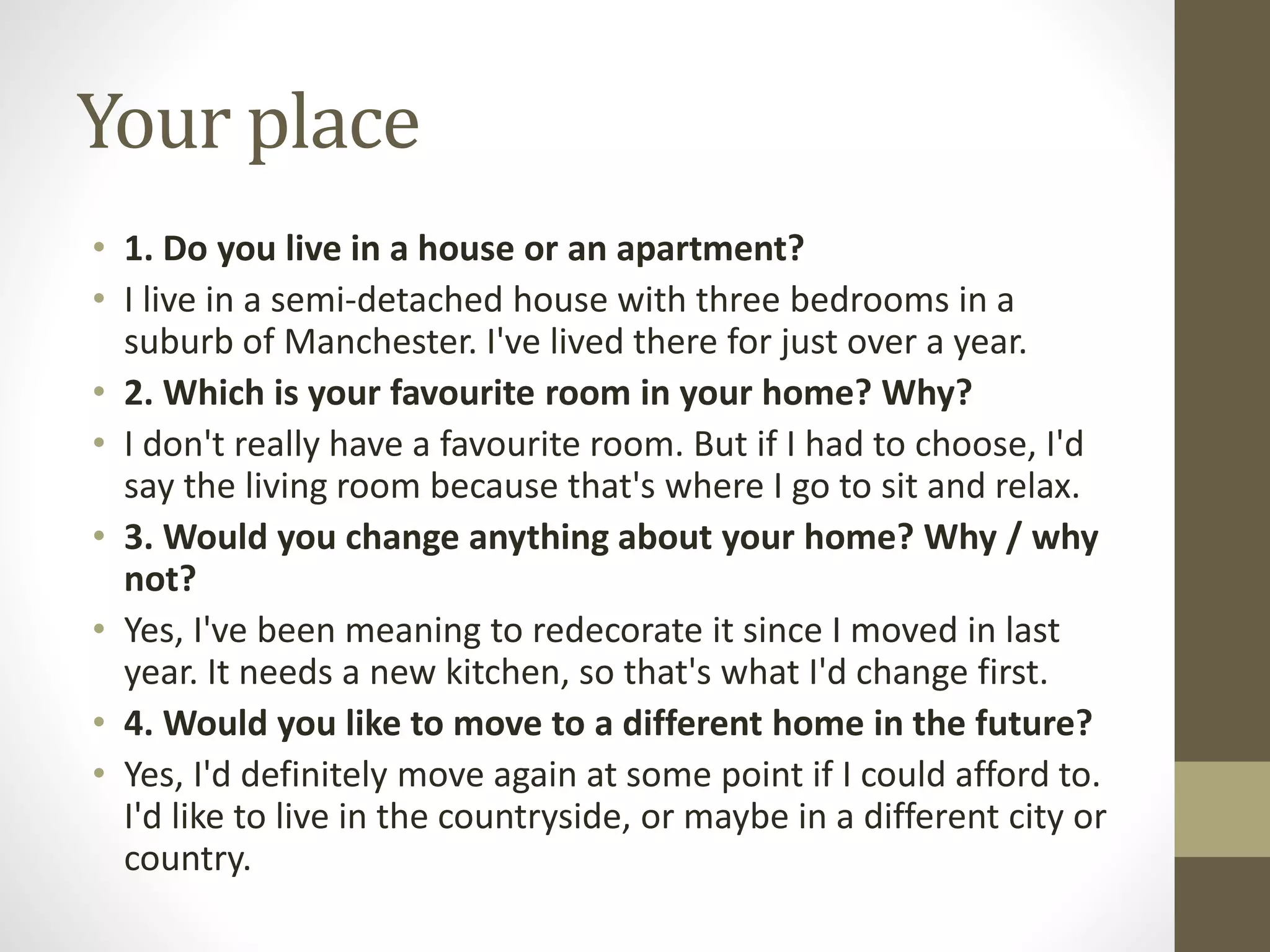 IELTS Speaking Part 01 | PPTX