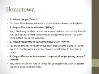 IELTS Speaking Part 01 | PPTX