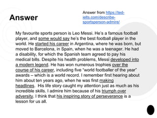 IELTS Speaking Part 2 - Lesson and Examples | PPTX