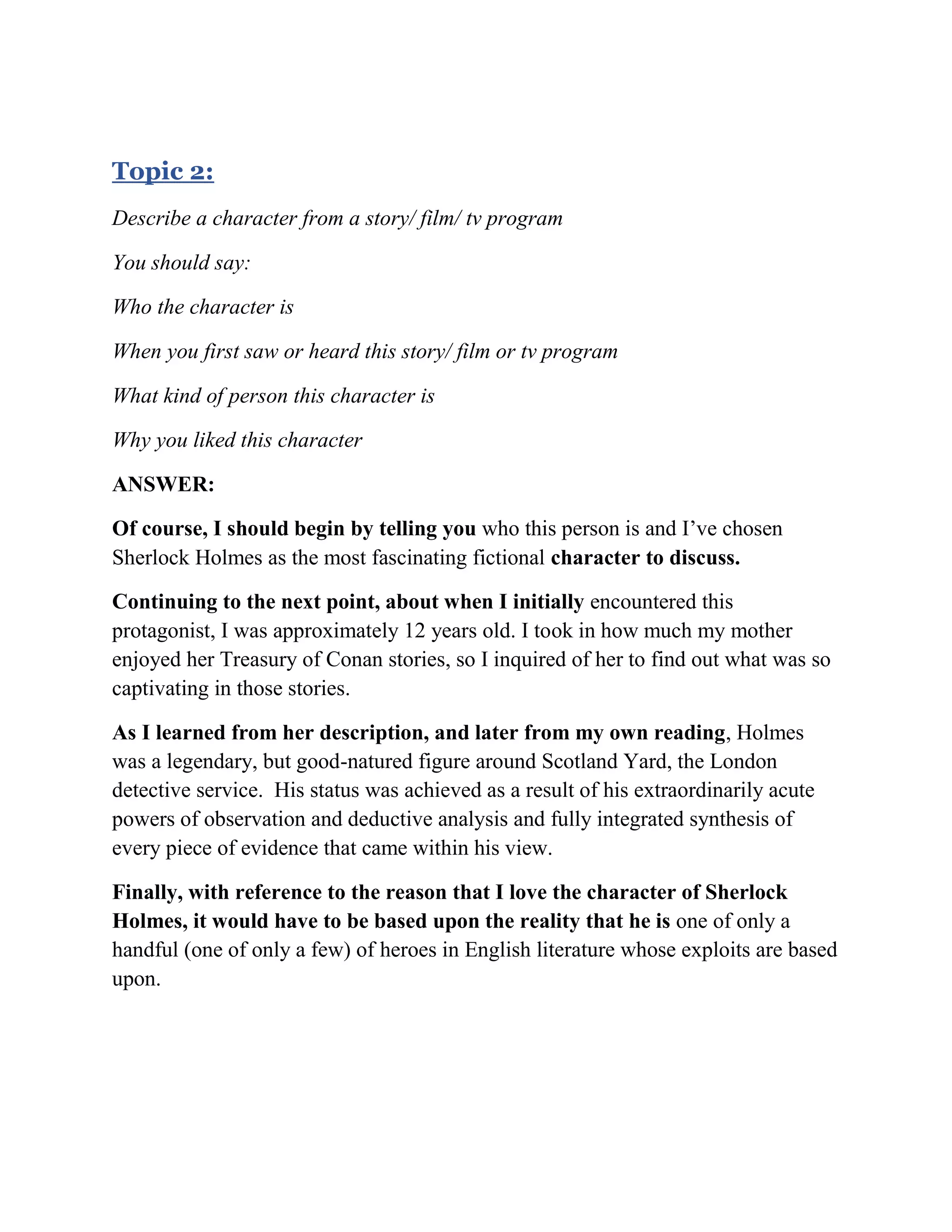 IELTS SPEAKING PART 2 ANSWERS 2019: TOP 121 IELTS SPEAKING PART 2 MODEL ANSWERS FOR AN 8.0+ BAND ...