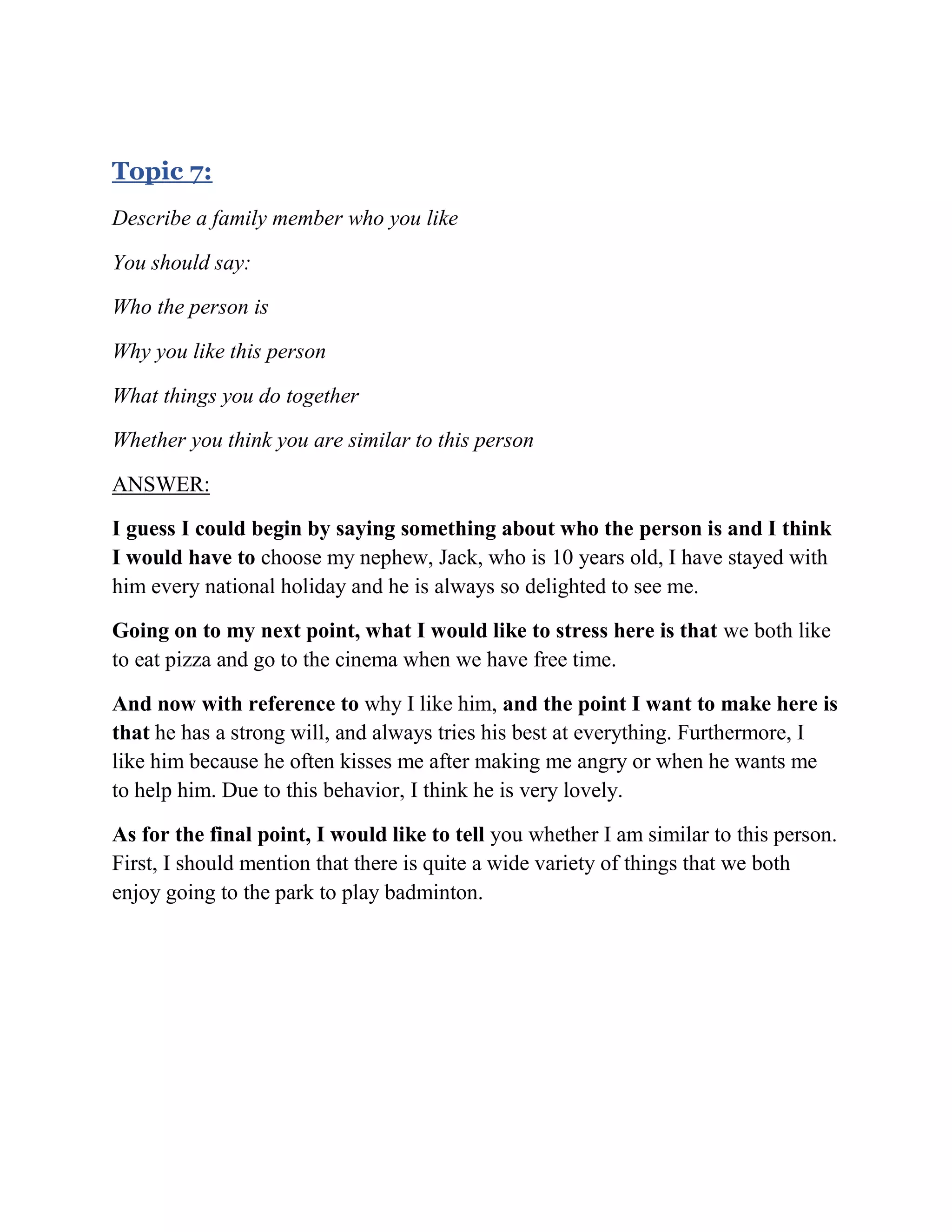 IELTS SPEAKING PART 2 ANSWERS 2019: TOP 121 IELTS SPEAKING PART 2 MODEL ANSWERS FOR AN 8.0+ BAND ...