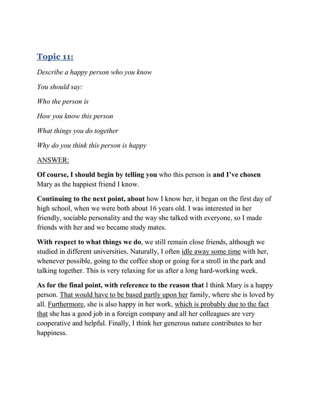 IELTS SPEAKING PART 2 ANSWERS 2019: TOP 121 IELTS SPEAKING PART 2 MODEL ANSWERS FOR AN 8.0+ BAND ...