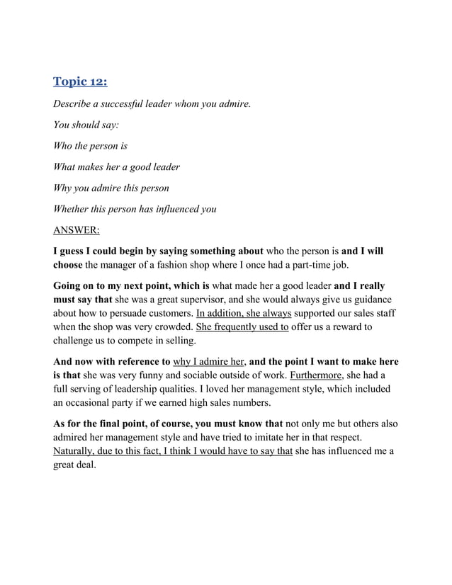 IELTS SPEAKING PART 2 ANSWERS 2019: TOP 121 IELTS SPEAKING PART 2 MODEL ANSWERS FOR AN 8.0+ BAND ...