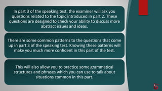 IELTS Speaking Part 3 - Common Question Types | PPTX