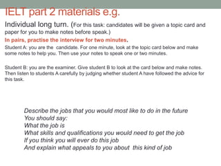 Ielts speaking ppt | PPTX