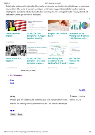 Ielts speaking sample 20 | PDF