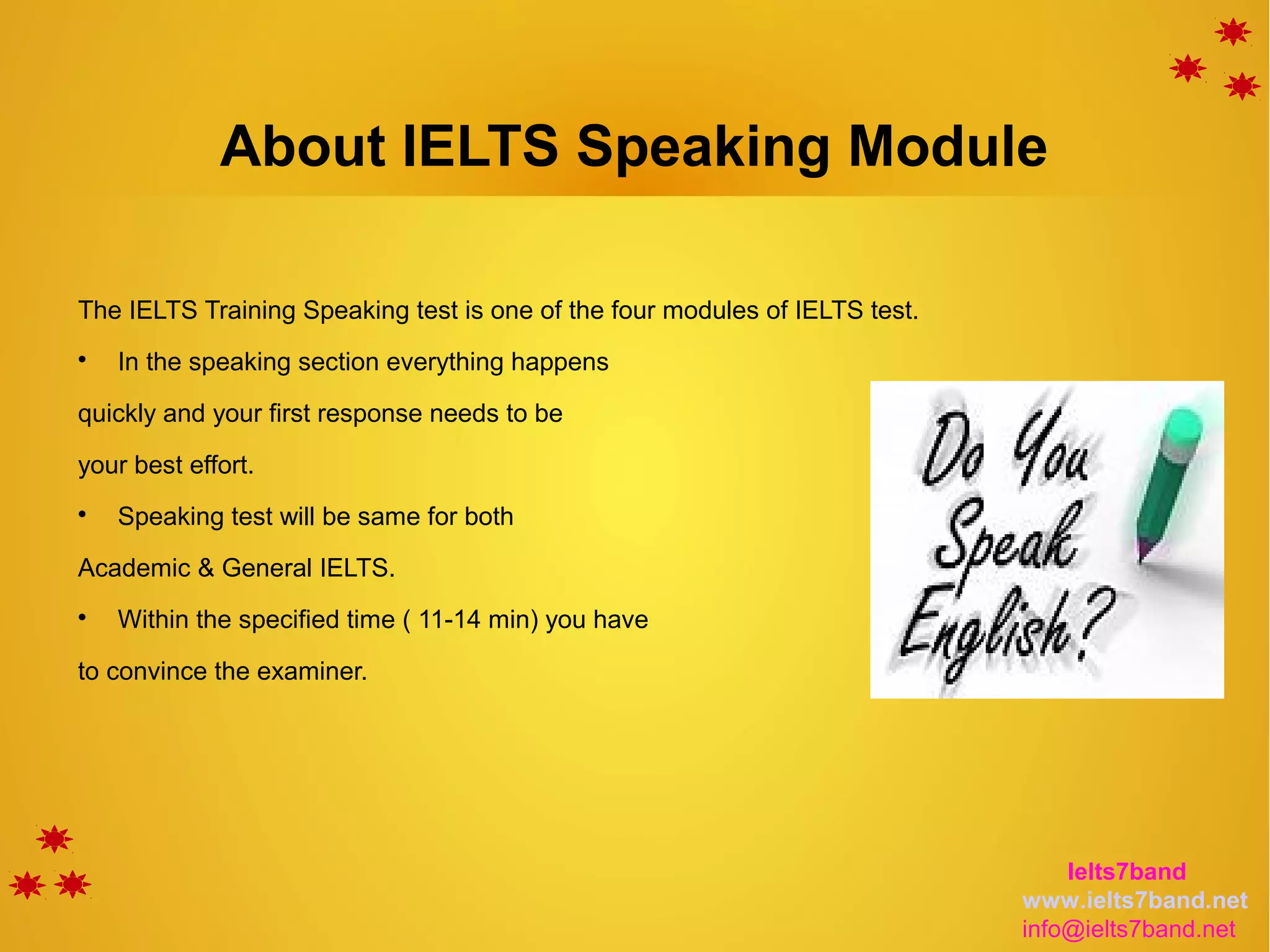 Ielts speaking test - 2016 | PPT | Standardized Testing | Educational ...