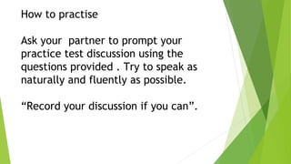 Ielts speaking test | PPT