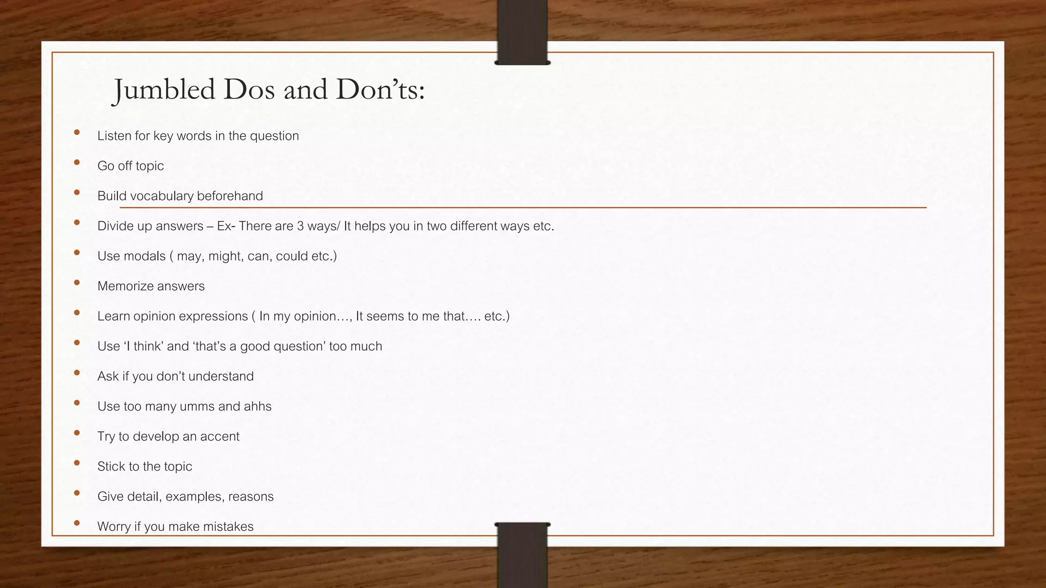 Ielts speaking test ppt | PPTX