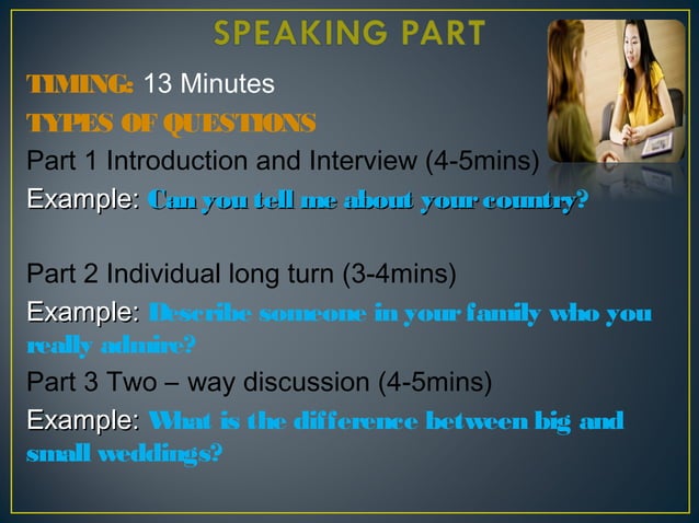 Ielts speaking test 7210 | PPT