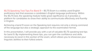 IELTS Speaking Test Tips For Band 9.pptx