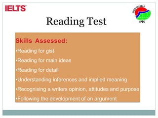 IELTS Exam Structure | PPTX