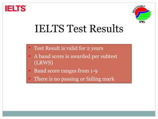 IELTS Exam Structure | PPTX