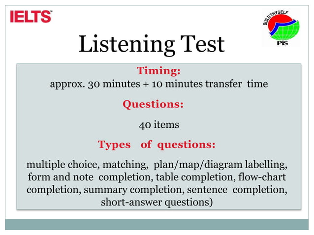IELTS Exam Structure | PPTX