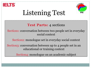 IELTS Exam Structure | PPTX