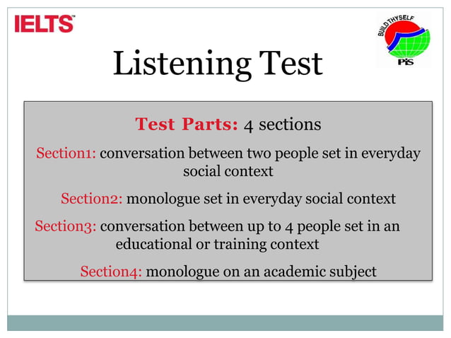IELTS Exam Structure | PPTX