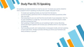 IELTS Study Plan.pptx | Standardized Testing | Educational Assessment