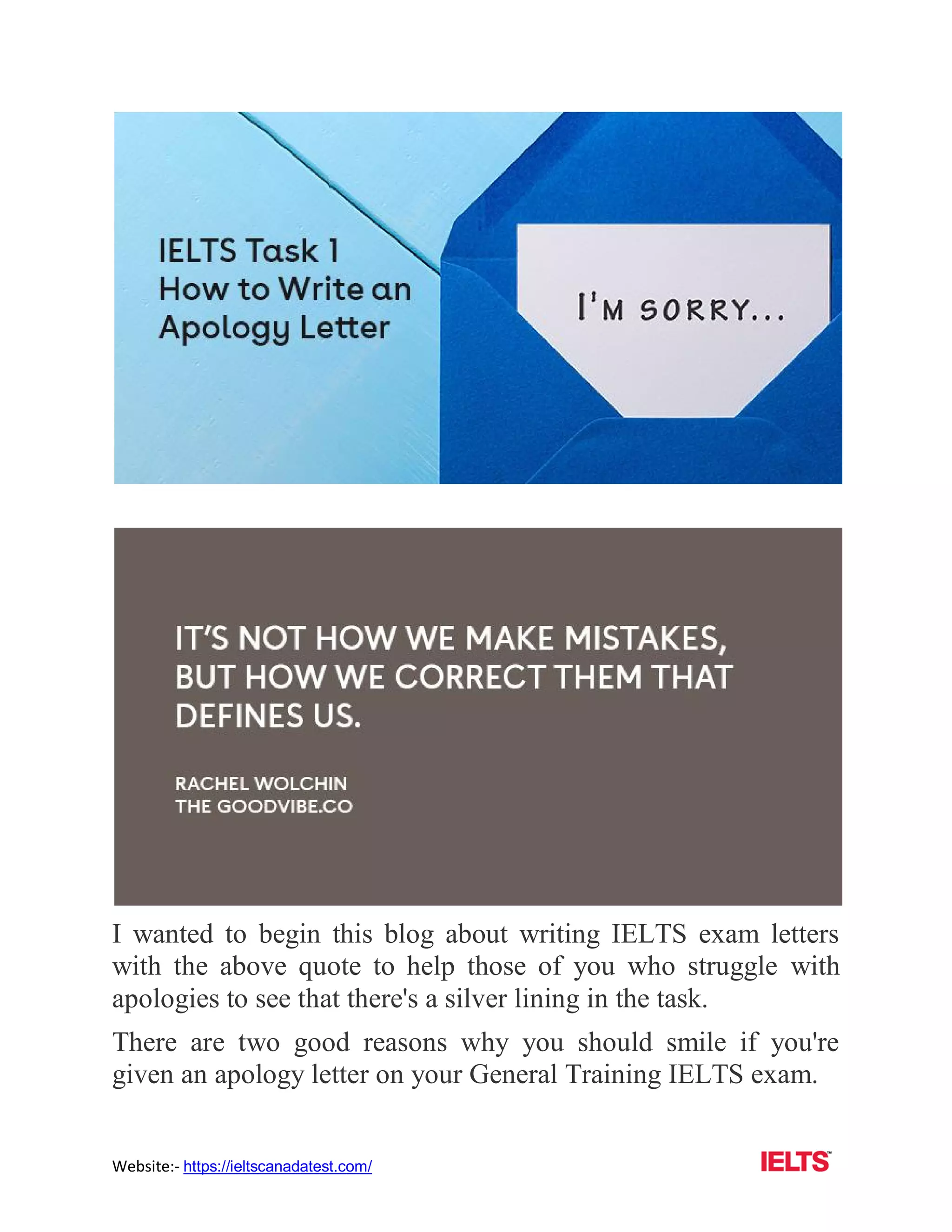 Ielts task 1 how to write an apology letter | PDF