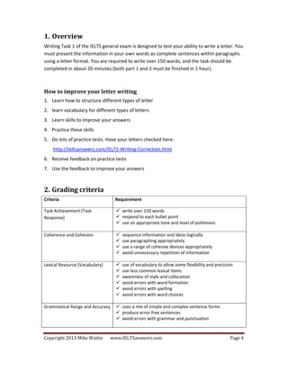 Ielts task 1 general | PDF