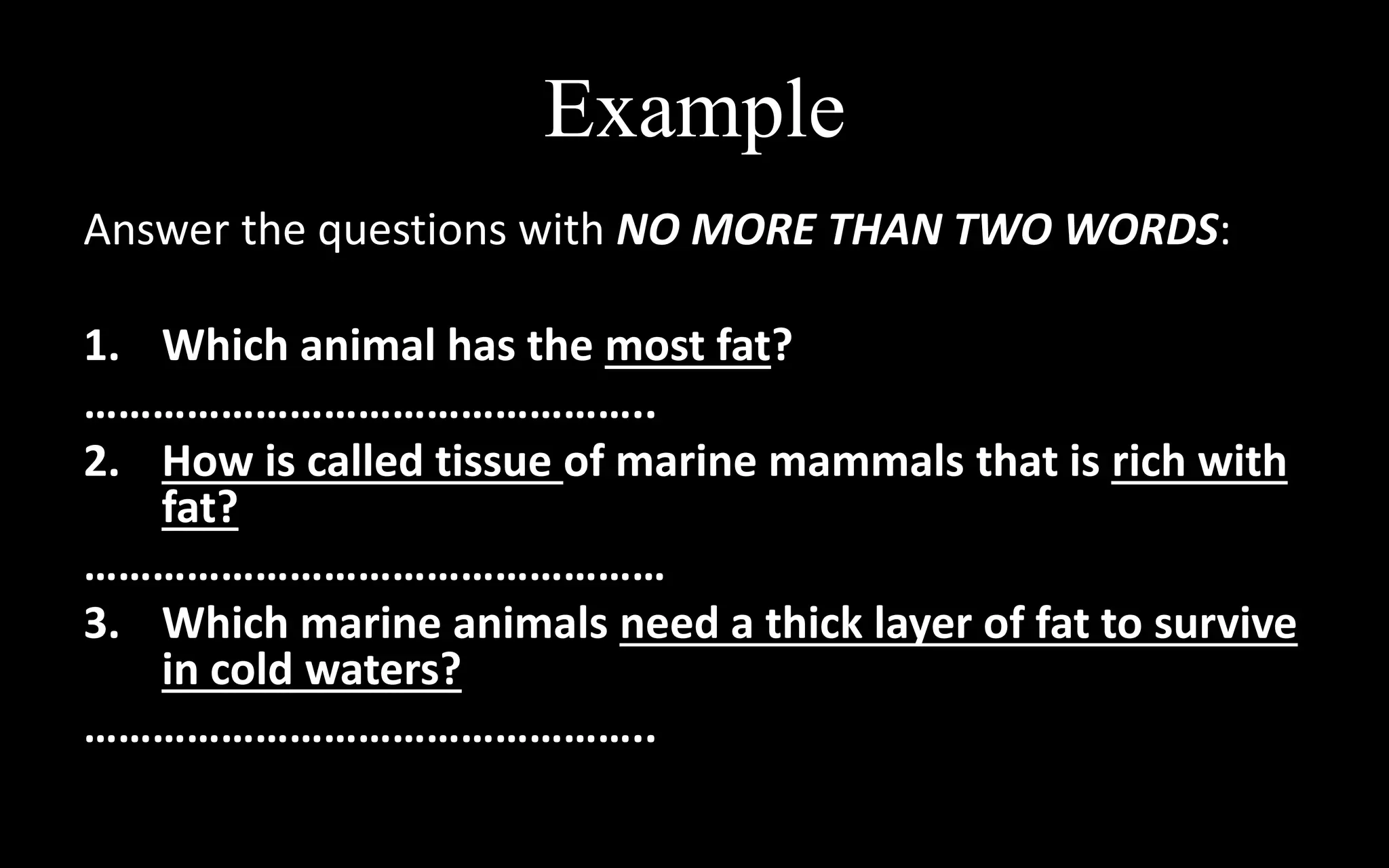IELTS Reading Short Answer Question | PPTX