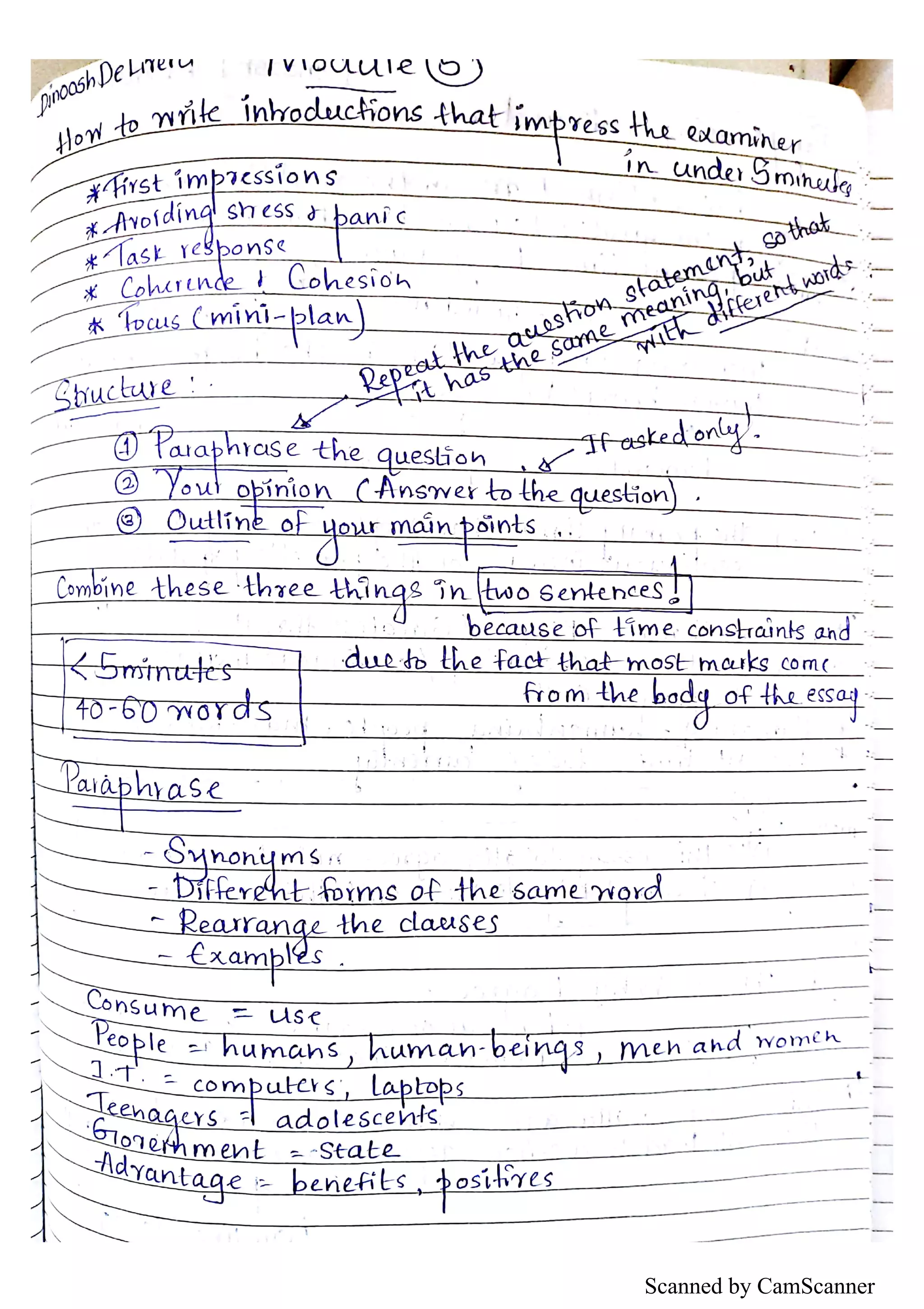 IELTS UKVI ACADEMIC - WRITING PART 2 (NOTES) | PDF