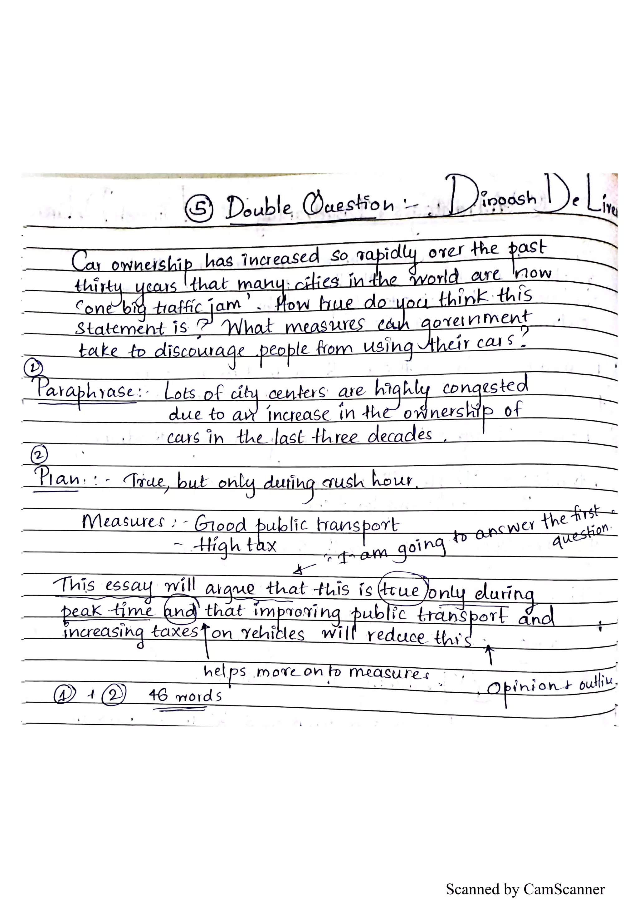 IELTS UKVI ACADEMIC - WRITING PART 2 (NOTES) | PDF