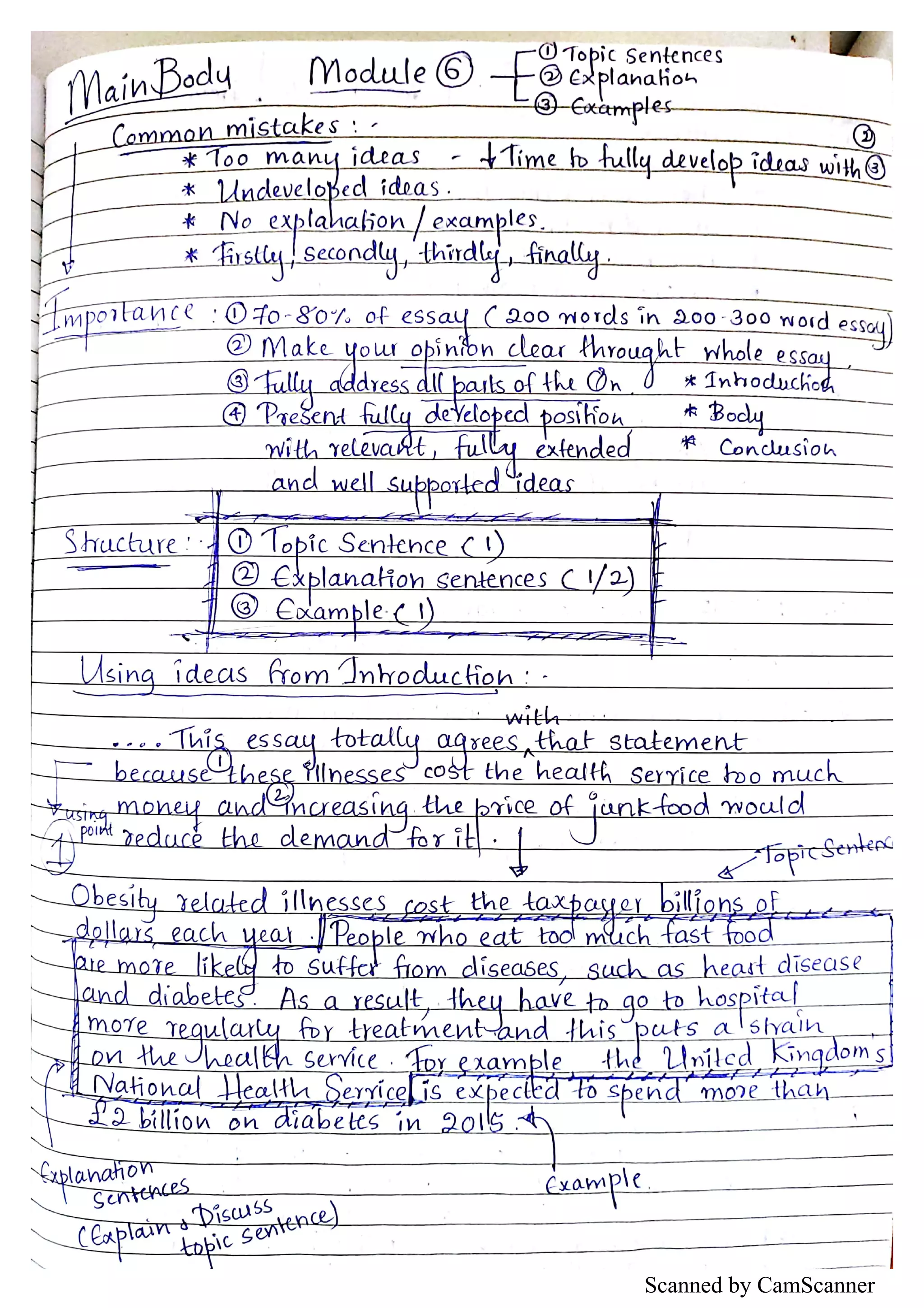 IELTS UKVI ACADEMIC - WRITING PART 2 (NOTES) | PDF