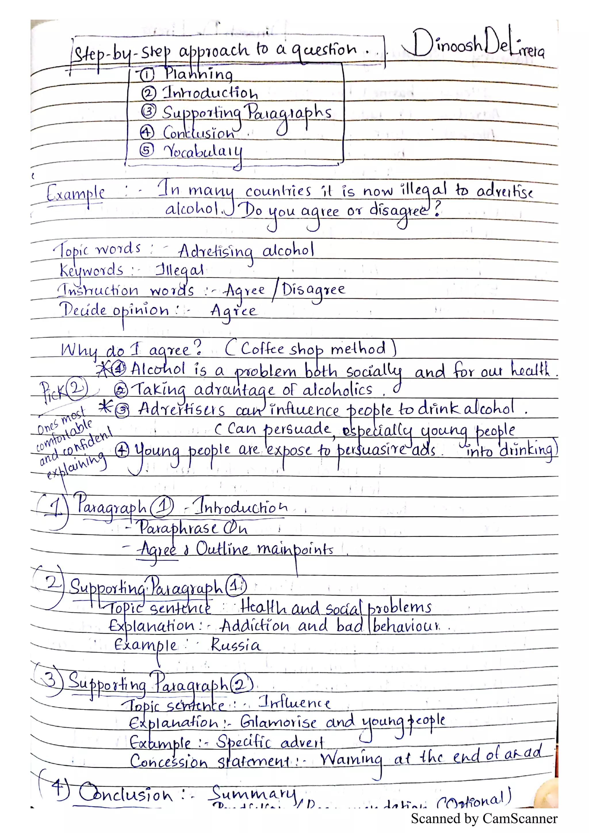 IELTS UKVI ACADEMIC - WRITING PART 2 (NOTES) | PDF