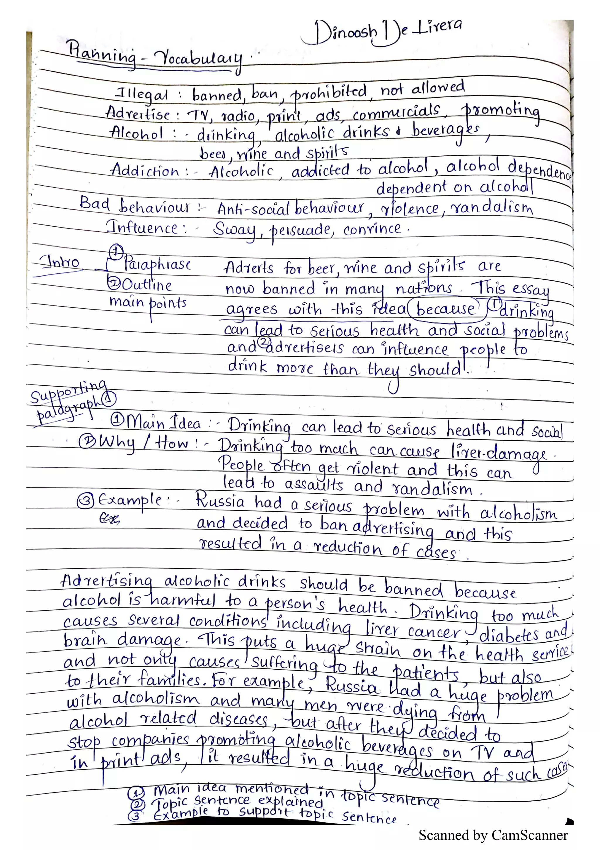 IELTS UKVI ACADEMIC - WRITING PART 2 (NOTES) | PDF