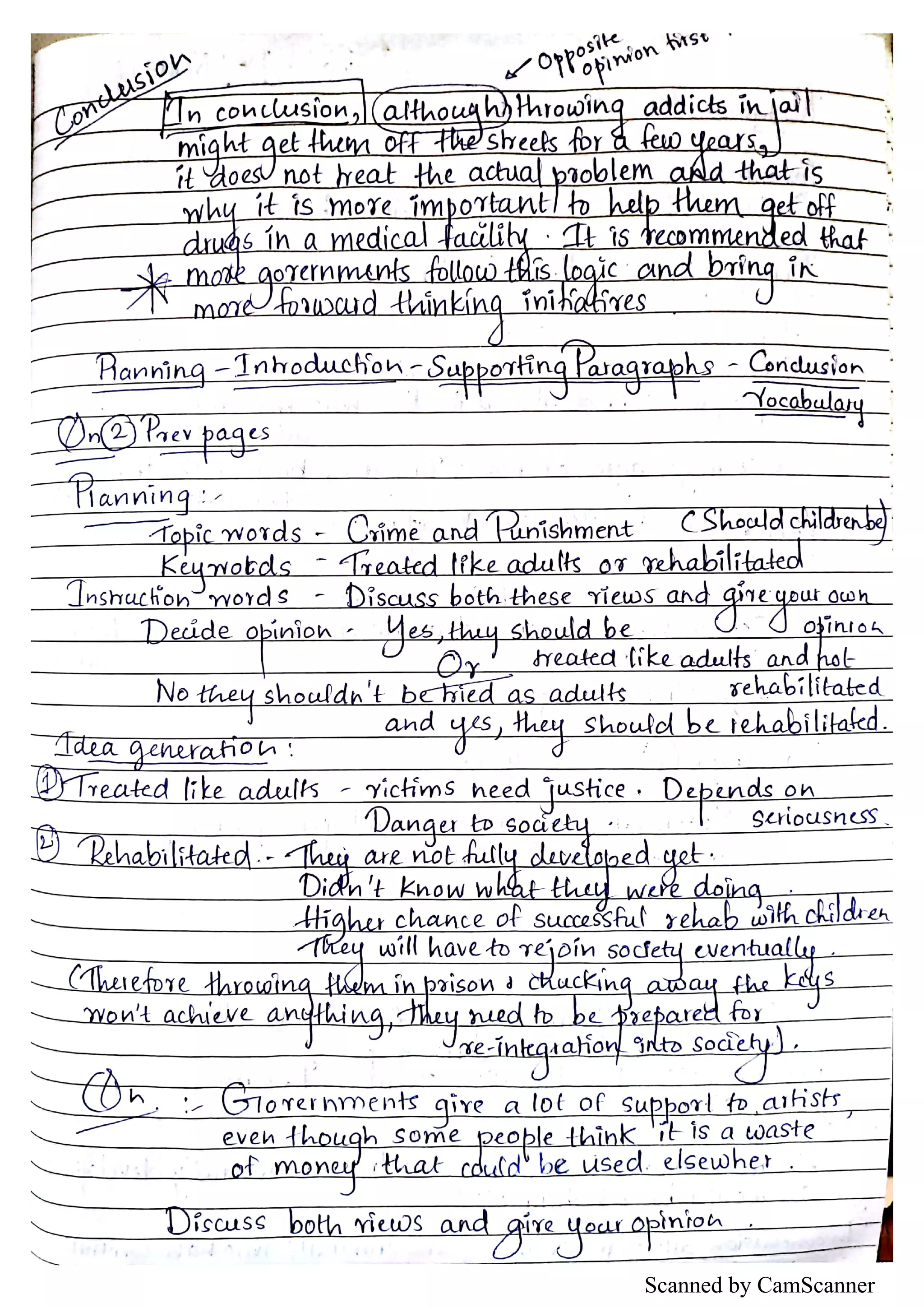 IELTS UKVI ACADEMIC - WRITING PART 2 (NOTES) | PDF