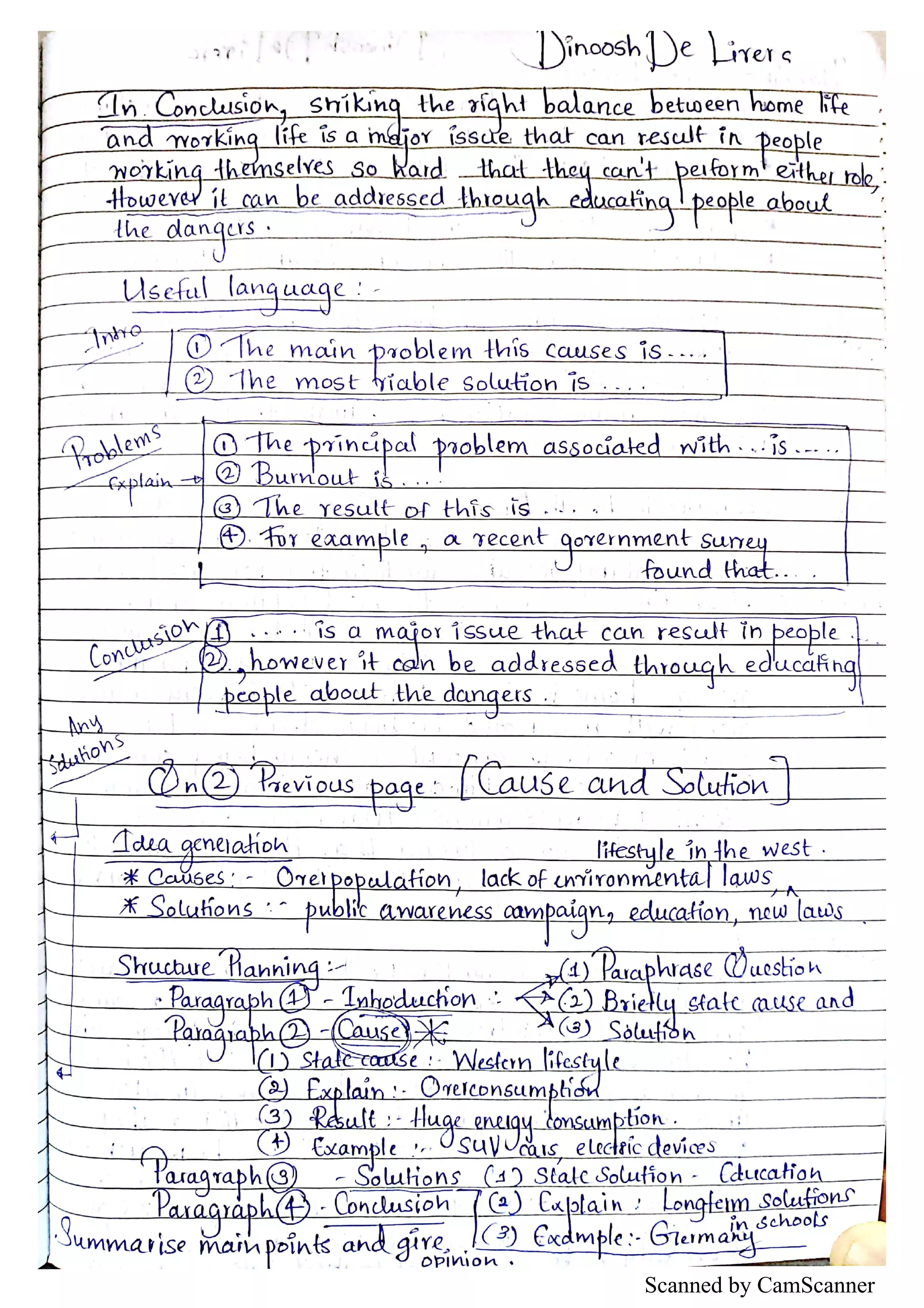 IELTS UKVI ACADEMIC - WRITING PART 2 (NOTES) | PDF