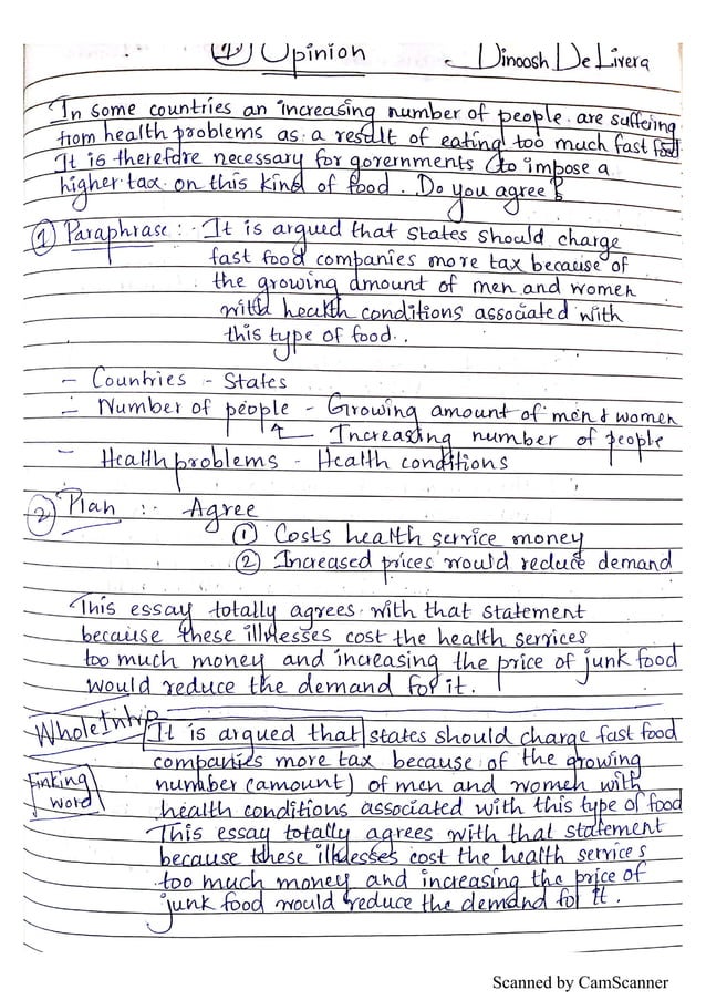 IELTS UKVI ACADEMIC - WRITING PART 2 (NOTES) | PDF