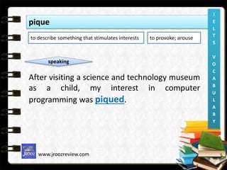 IELTS Vocabulary 9 Words to Get the IELTS Band Score 9 | PPTX