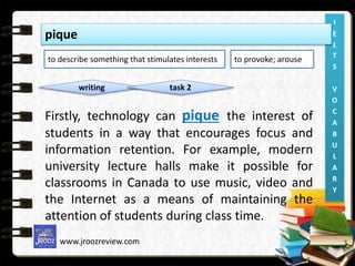 IELTS Vocabulary 9 Words to Get the IELTS Band Score 9 | PPTX