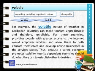 IELTS Vocabulary 9 Words to Get the IELTS Band Score 9 | PPTX | Travel ...