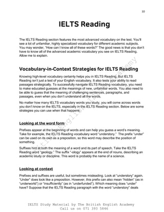 IELTS+Vocabulary for all areas.pdf inglés | PDF