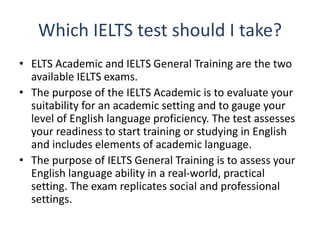 IELTS: What is it? | PPT