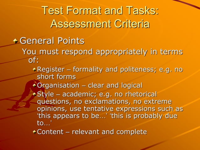 IELTS Writing Module | PPT