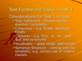 IELTS Writing task 1 introduction for beginners | PPT